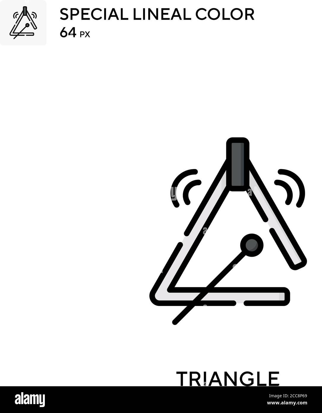 Triangle Special lineal color vector icon. Illustration symbol design ...