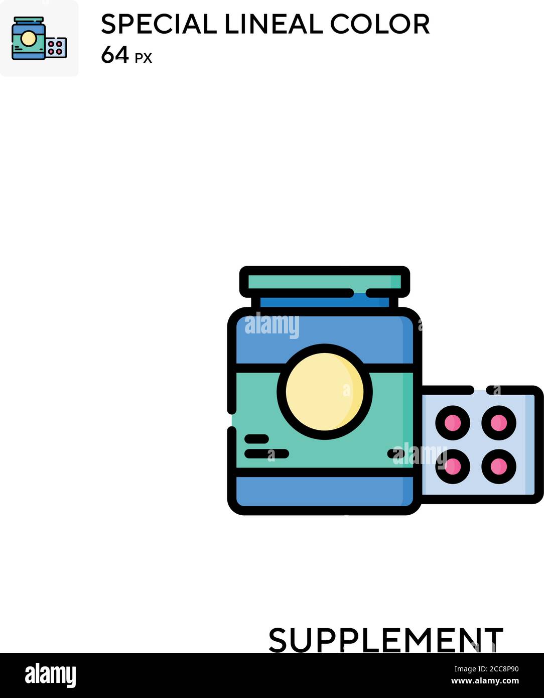 Supplement Special lineal color vector icon. Illustration symbol design ...