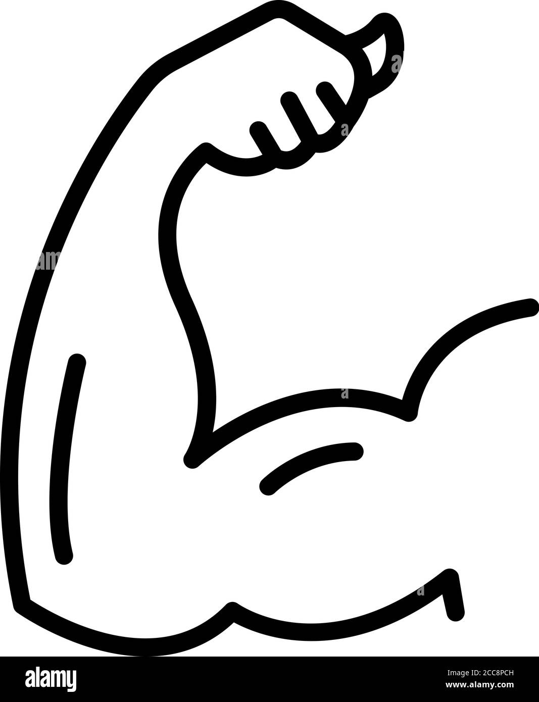 Arm biceps icon, outline style Stock Vector Image & Art - Alamy