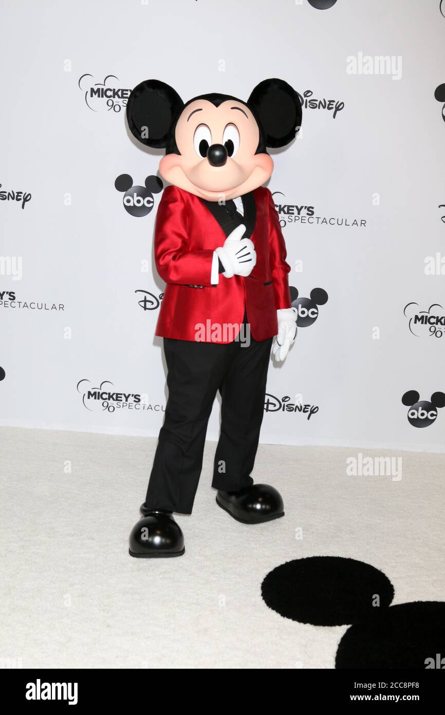 LOS ANGELES - OCT 6: Mickey Mouse at the Mickey's 90th Spectacular ...