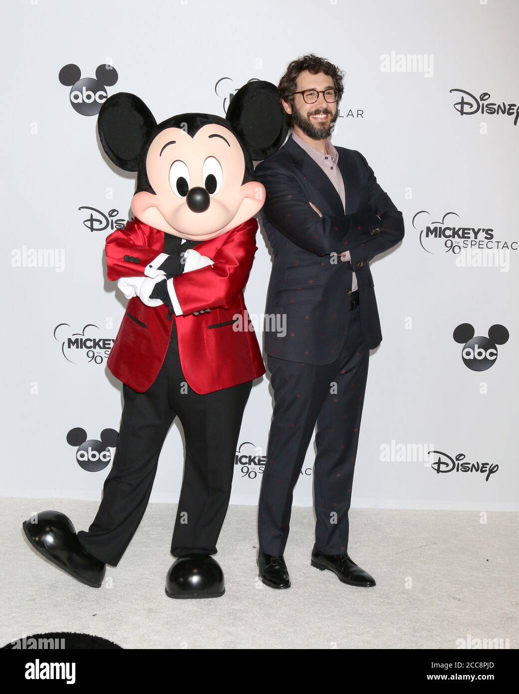 LOS ANGELES - OCT 6: Mickey Mouse, Josh Groban at the Mickey's 90th ...