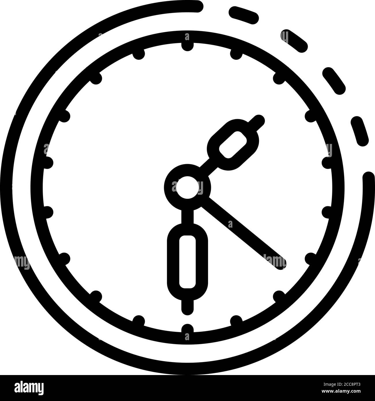 Work clock icon, outline style Stock Vector Image & Art - Alamy