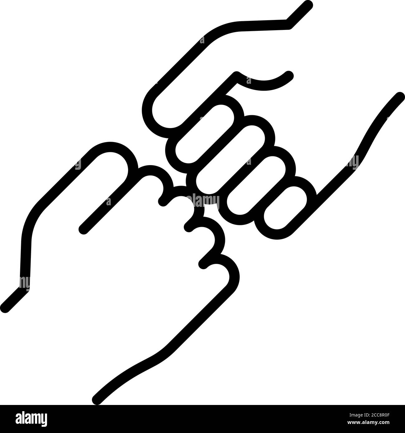 Two businessmen handshake sign Cut Out Stock Images & Pictures - Alamy