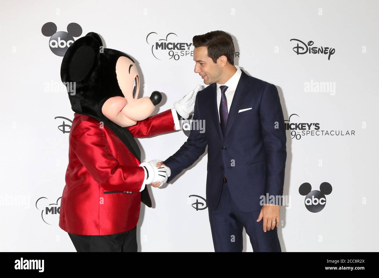 LOS ANGELES - OCT 6: Mickey Mouse, Skylar Astin at the Mickey's 90th ...