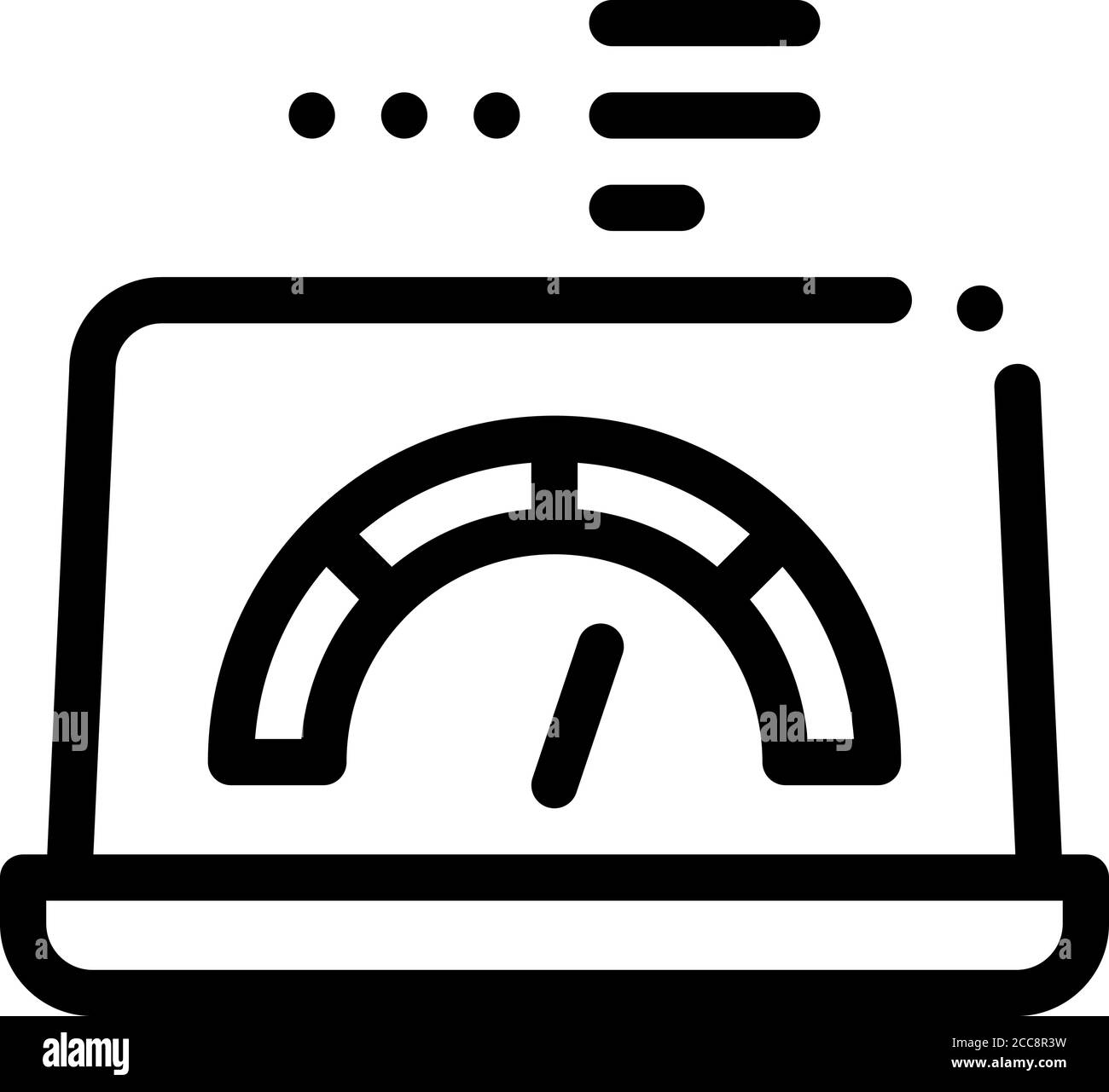 high speed load web site icon vector outline illustration Stock Vector ...