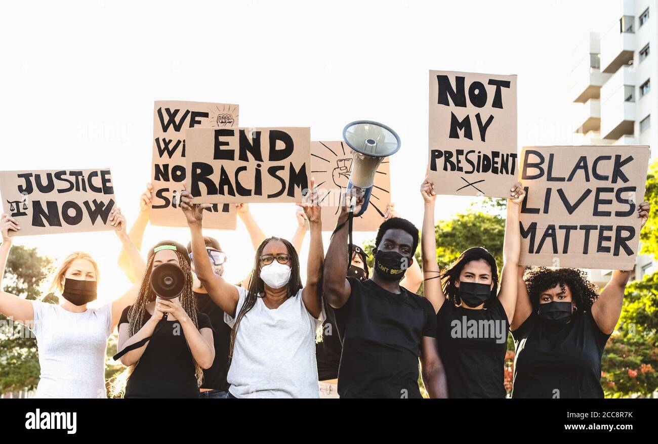 Racial justice protest hi-res stock photography and images - Alamy
