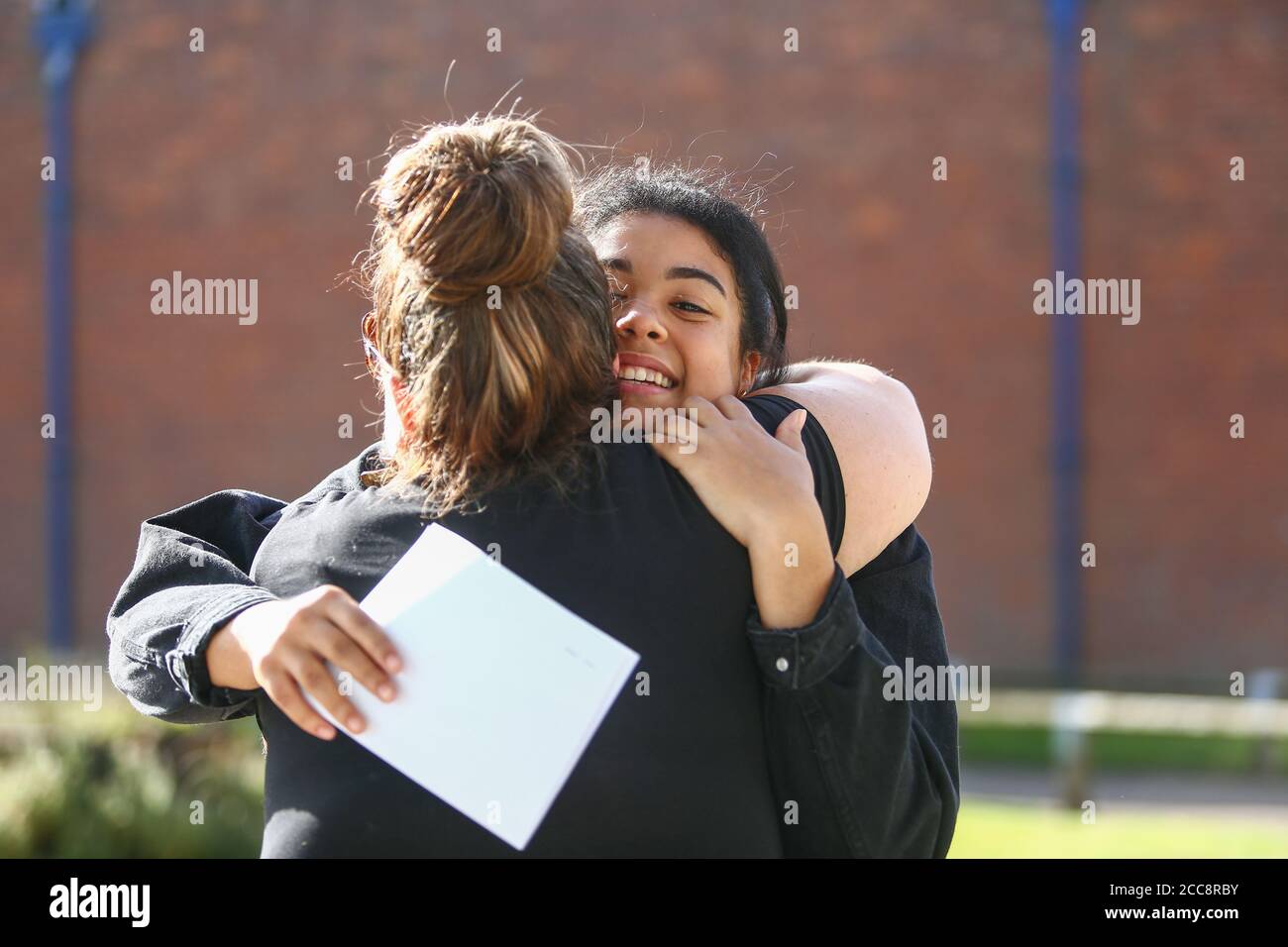 Student opening GCSE exam results, 2020 Stock Photo - Alamy