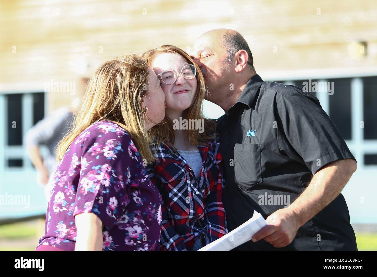 Student opening GCSE exam results, 2020 Stock Photo - Alamy