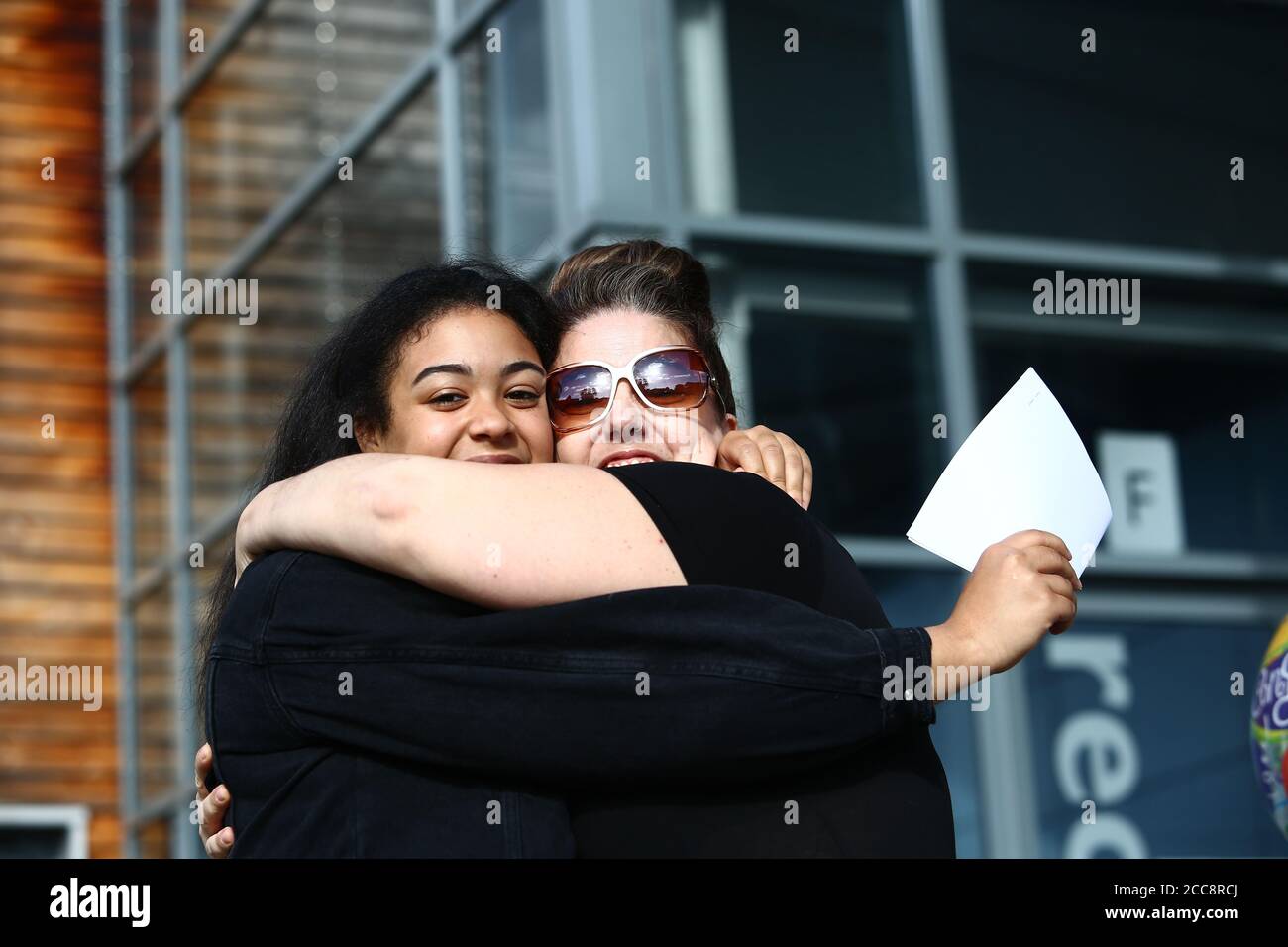 Student opening GCSE exam results, 2020 Stock Photo - Alamy
