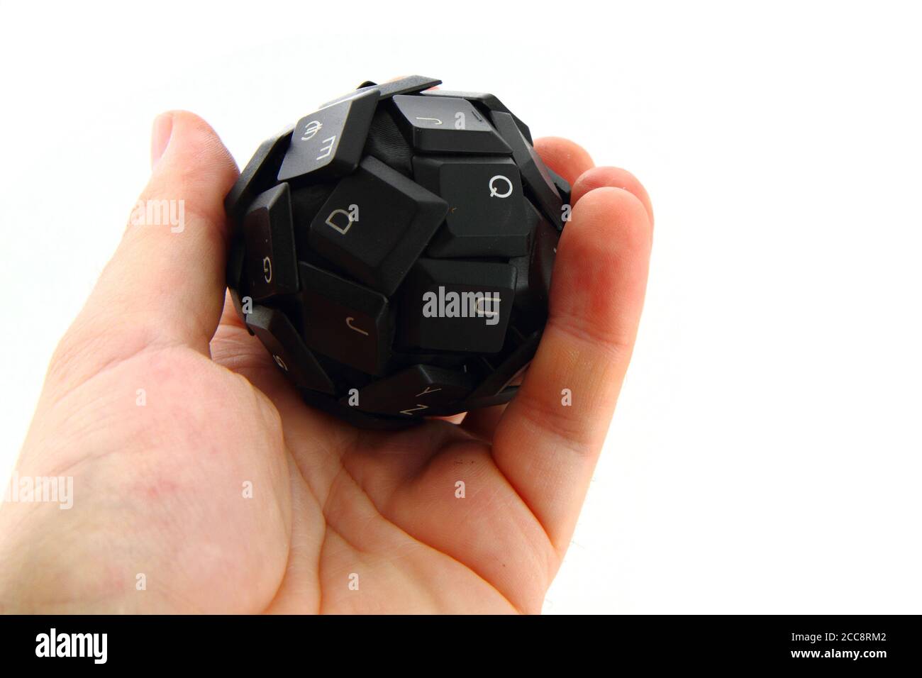 sphere from keyboard isolated on the white background Stock Photo - Alamy