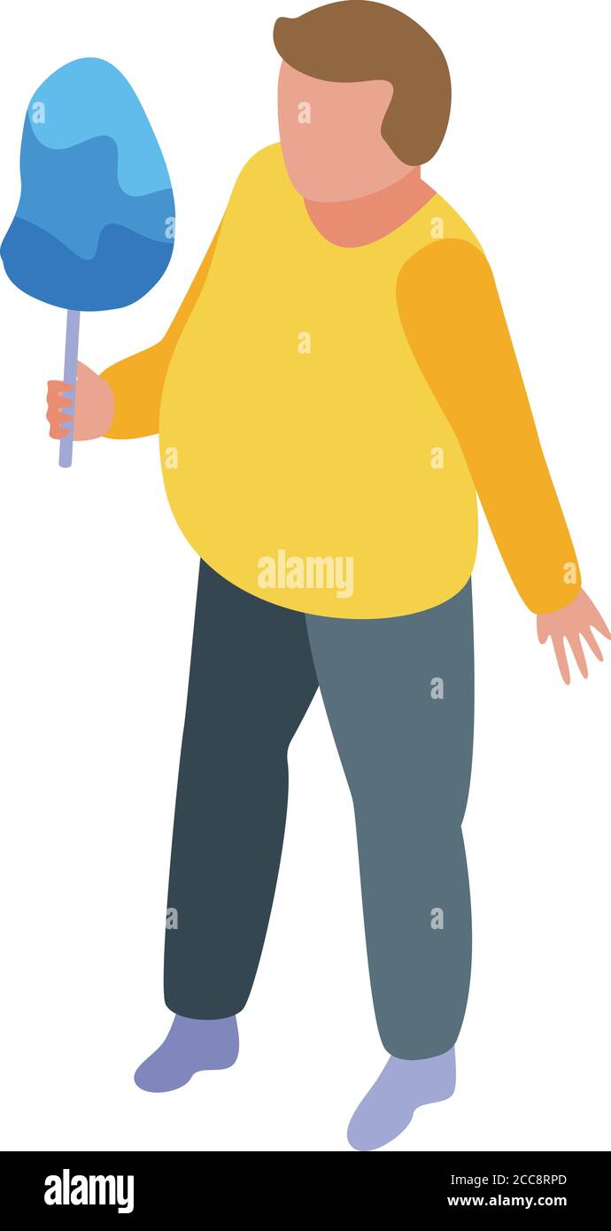 Gluttony young boy icon, isometric style Stock Vector Image & Art - Alamy