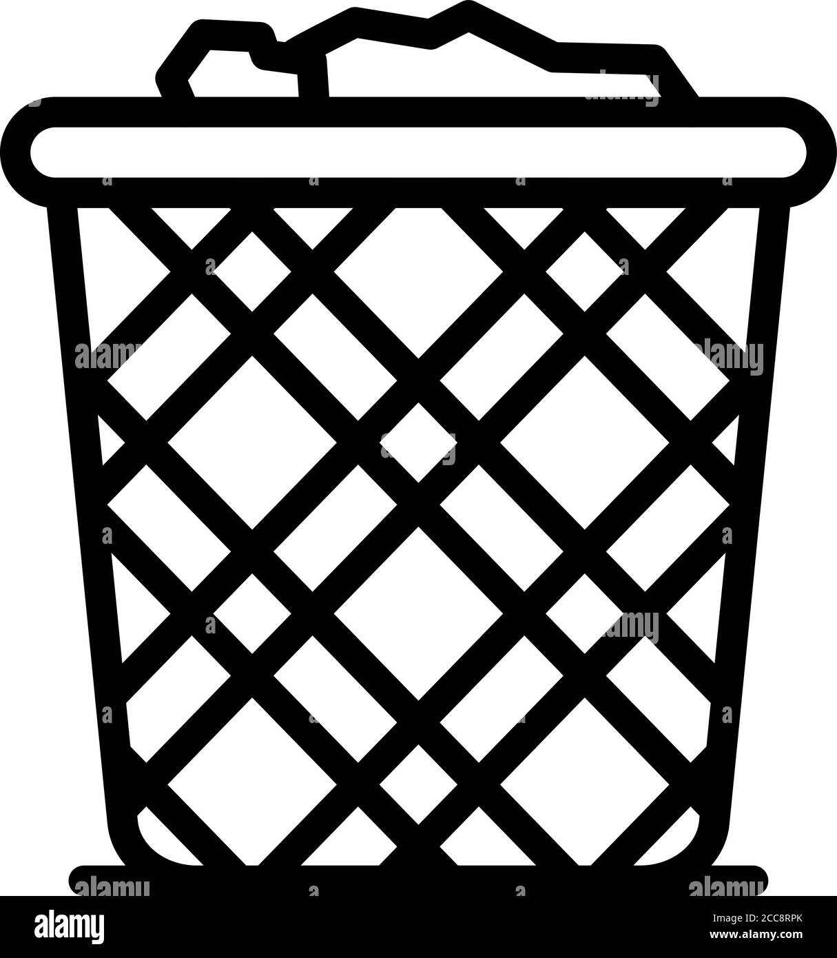 Office trash icon, outline style Stock Vector Image & Art - Alamy