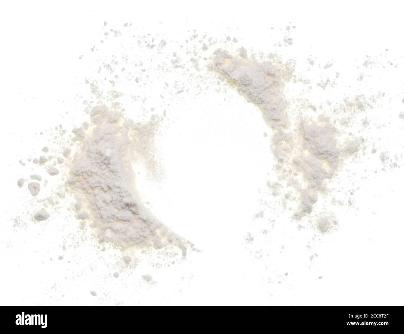 Flour isolated on white background Stock Photo - Alamy