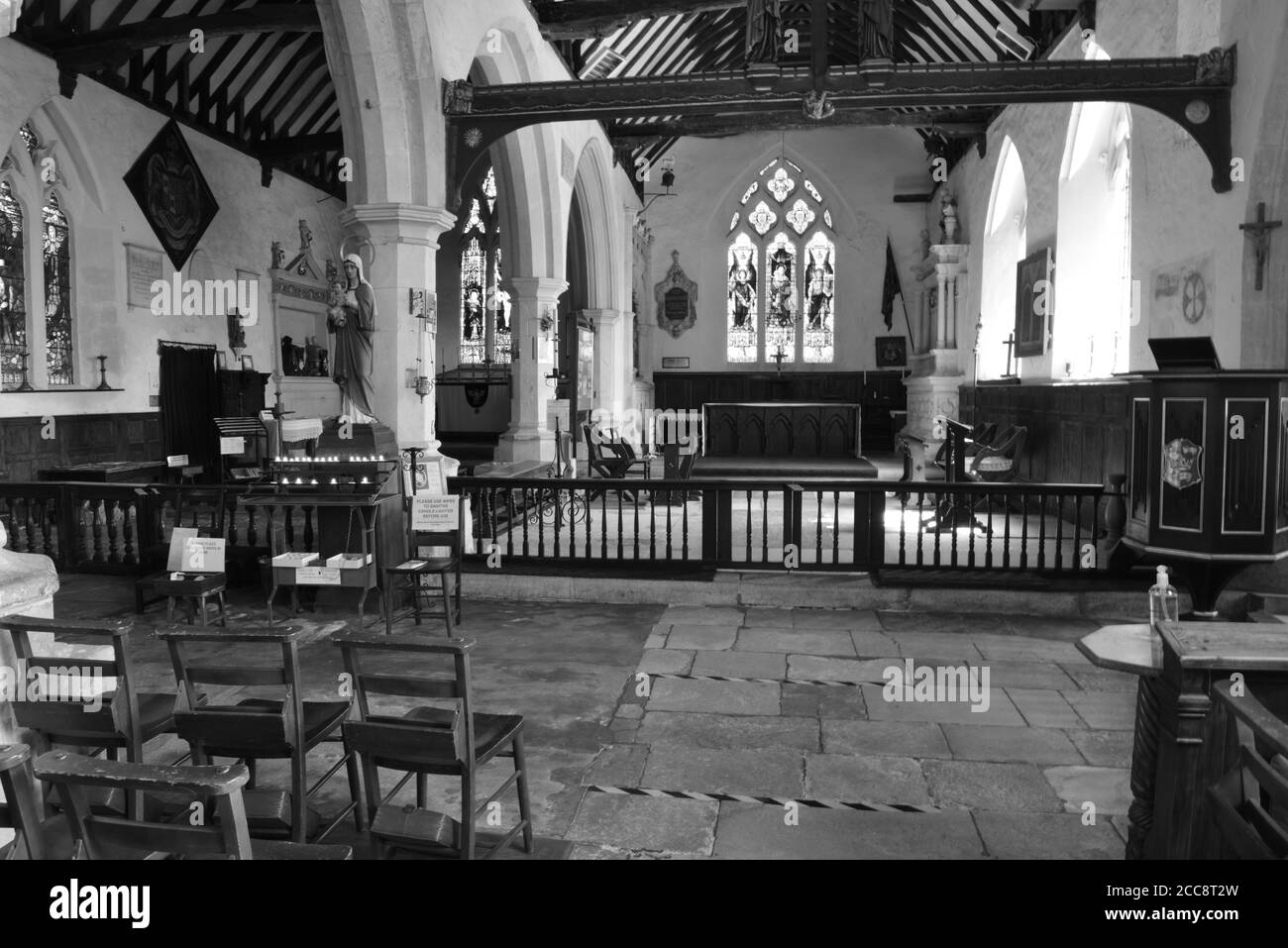English church ceiling Black and White Stock Photos & Images - Alamy