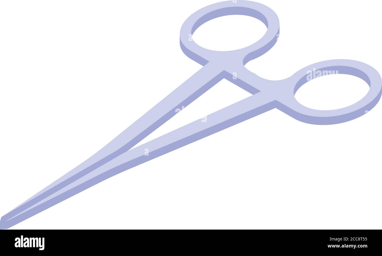 Metal scissors icon isometric hi-res stock photography and images - Alamy
