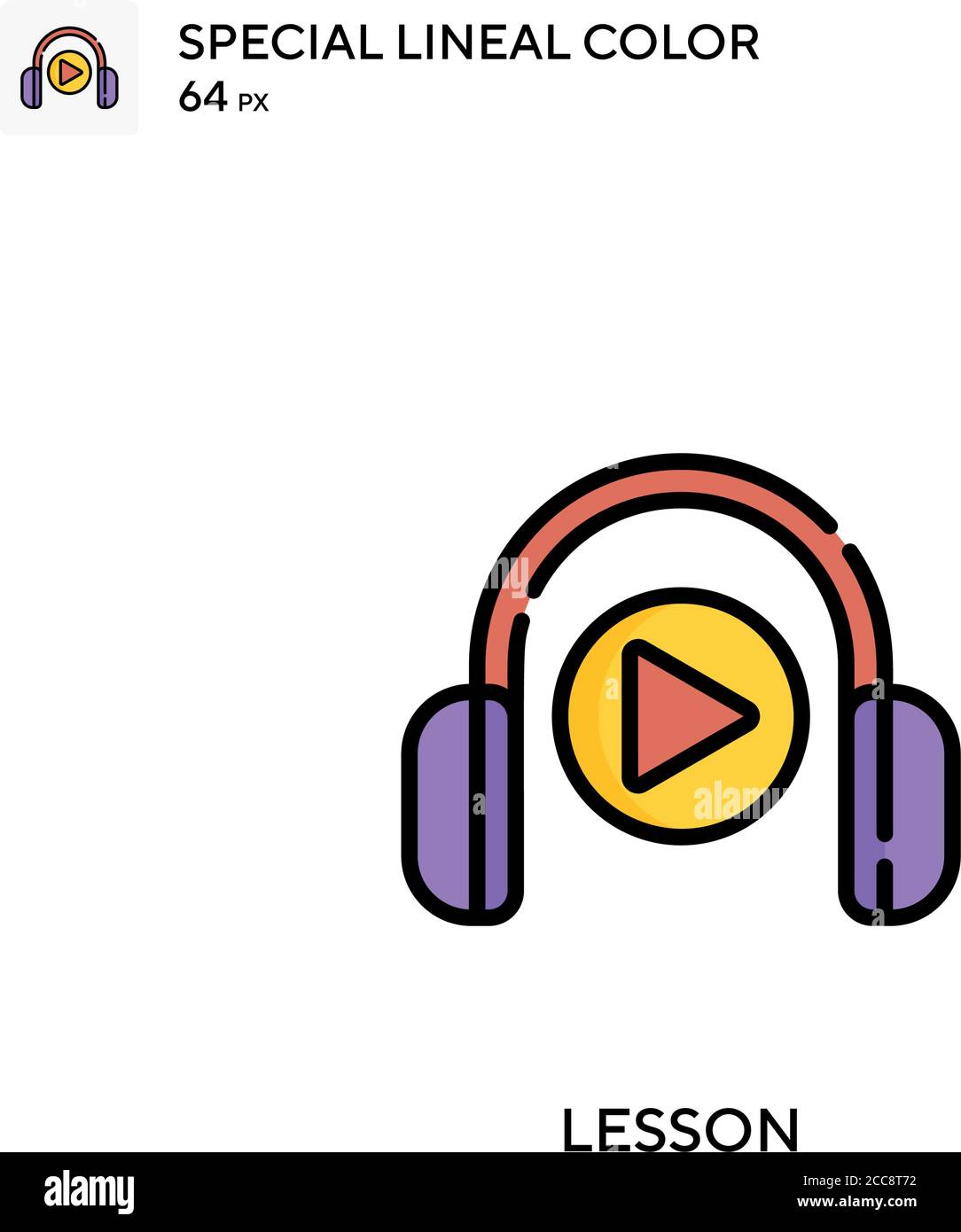 Lesson Special lineal color vector icon. Illustration symbol design ...