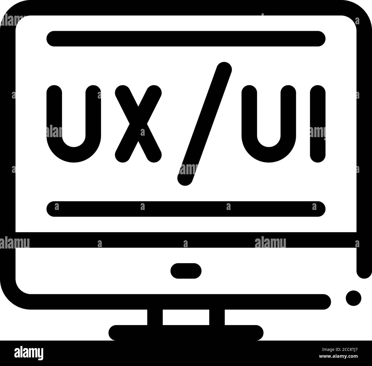 ux ui design icon vector outline illustration Stock Vector Image & Art ...