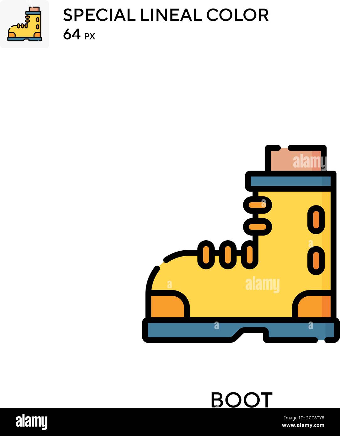Boot Special lineal color vector icon. Illustration symbol design ...