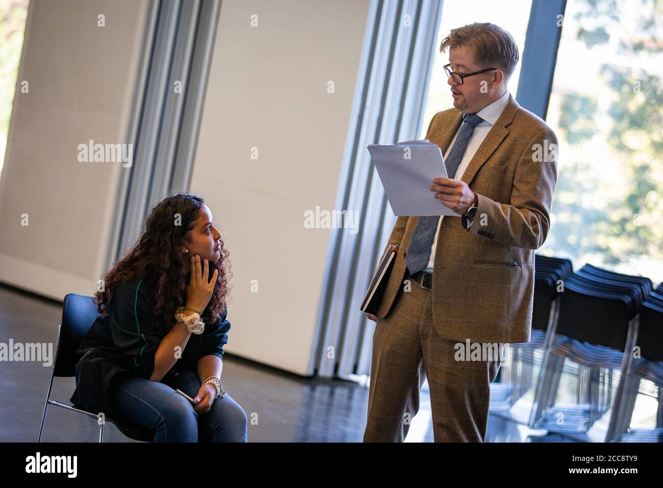 Principle Tim Dainty looks at the GCSE results of Brenda Cinotti at Ark ...