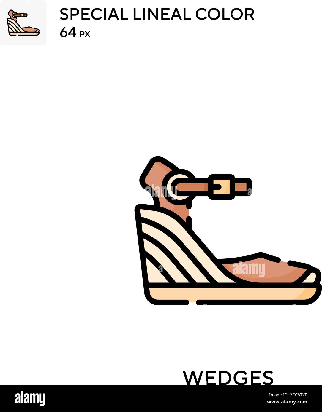 Wedges Special lineal color vector icon. Illustration symbol design ...