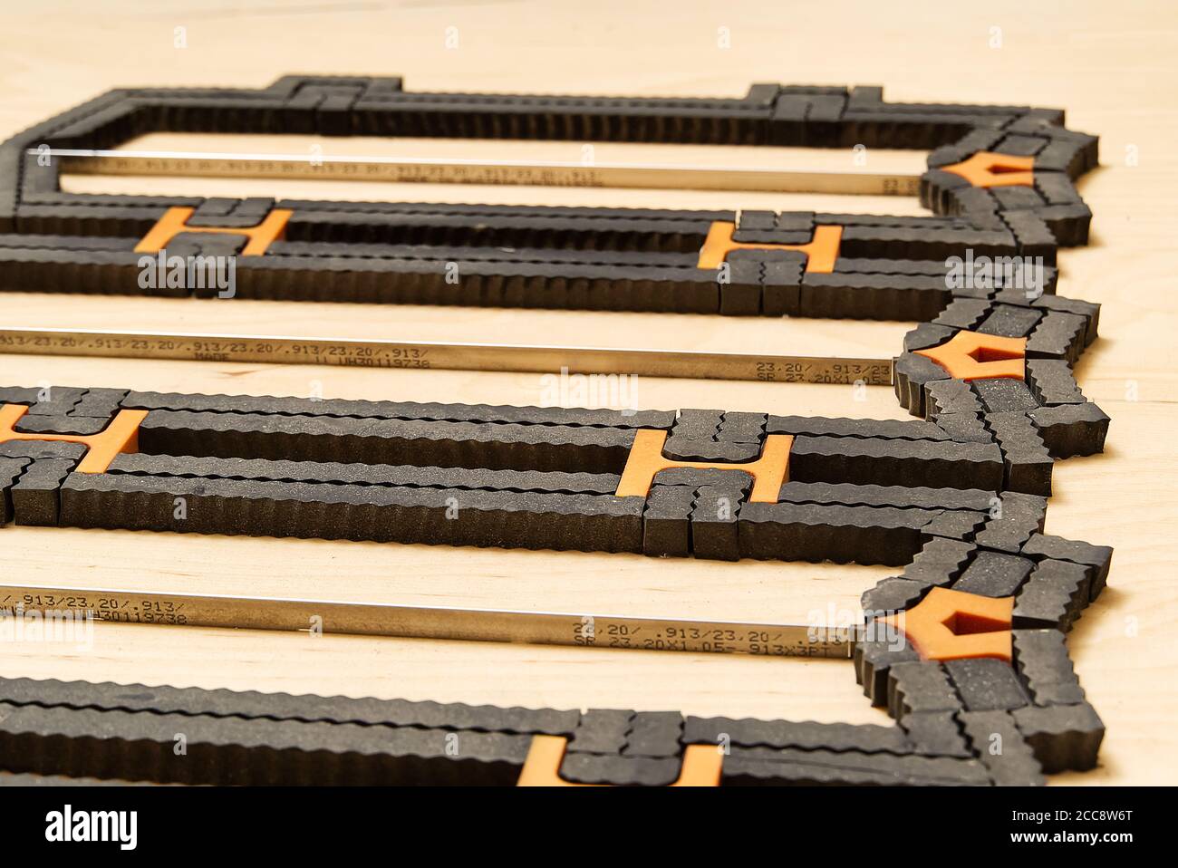 Cutting dies form - polygraph industry, for cutting and folding paper ...