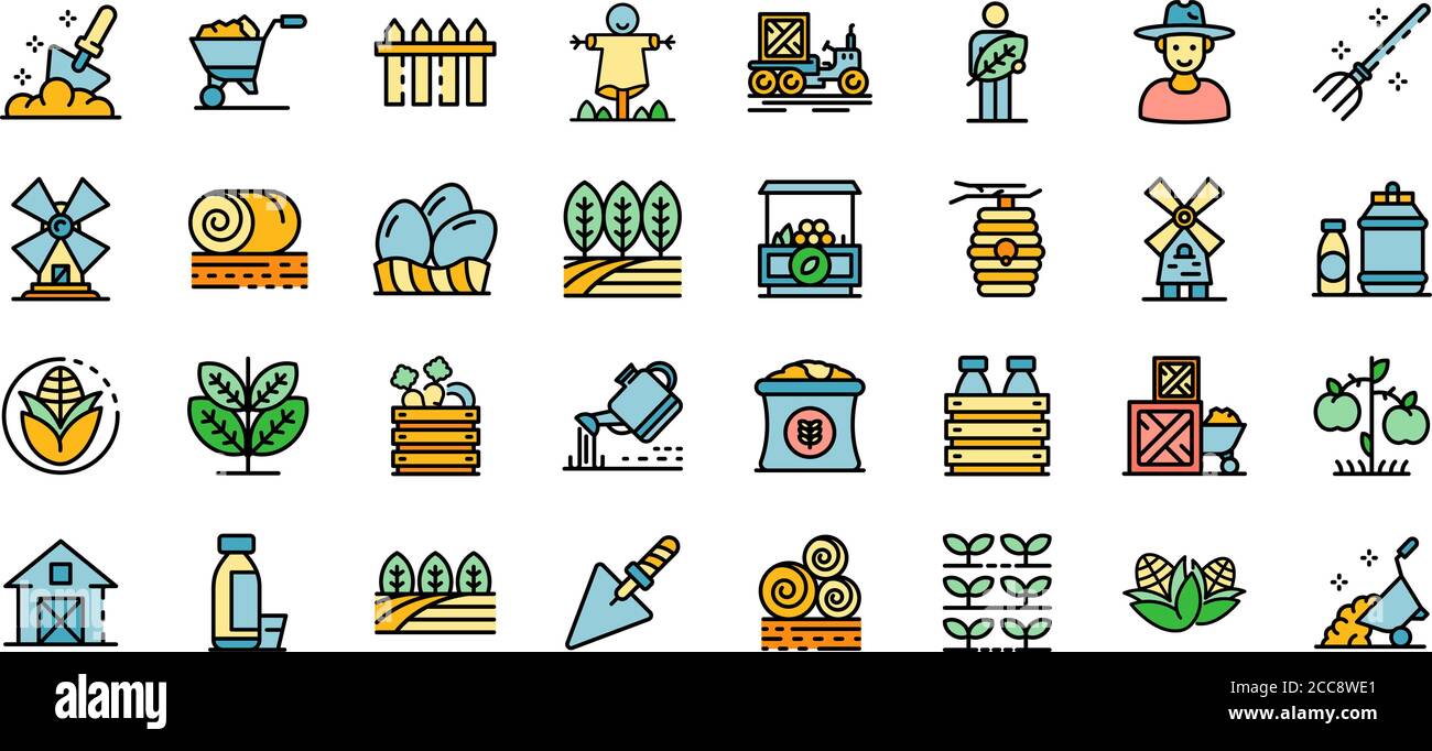 Producer icons set vector flat Stock Vector Image & Art - Alamy