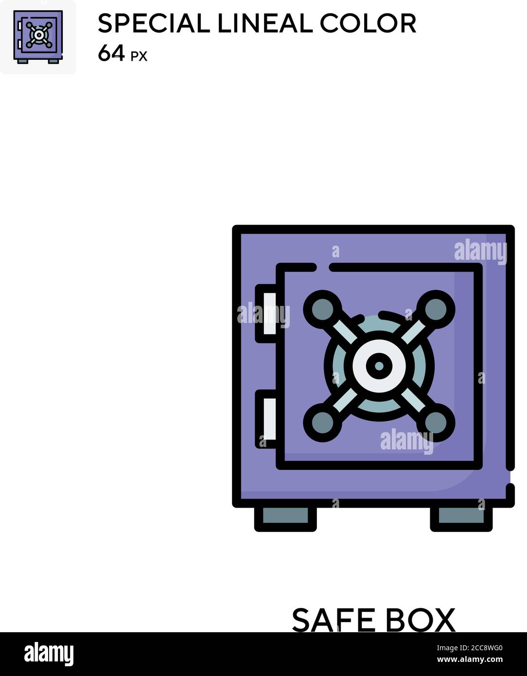 Safe box Special lineal color vector icon. Illustration symbol design ...