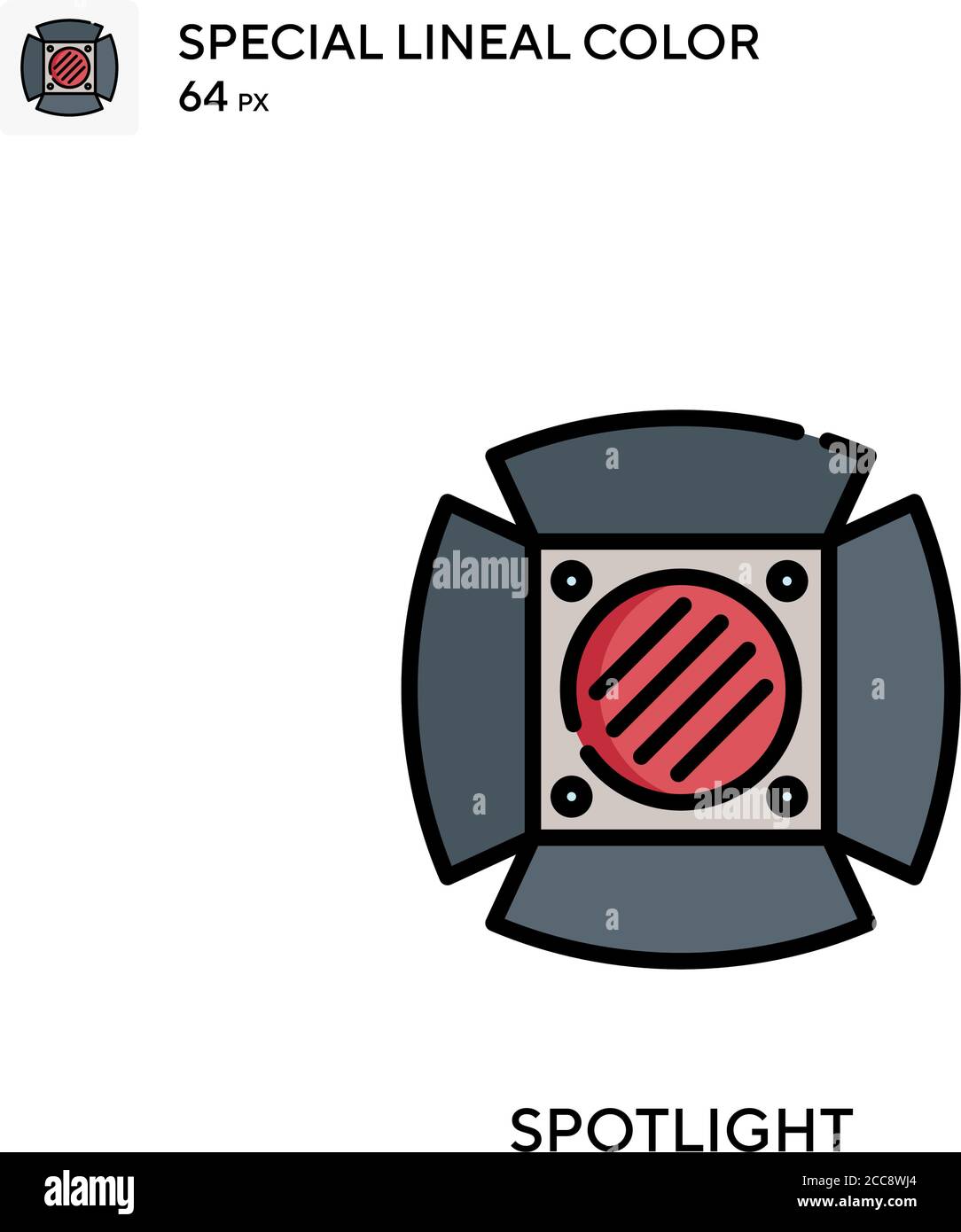 Spotlight Special lineal color vector icon. Illustration symbol design ...
