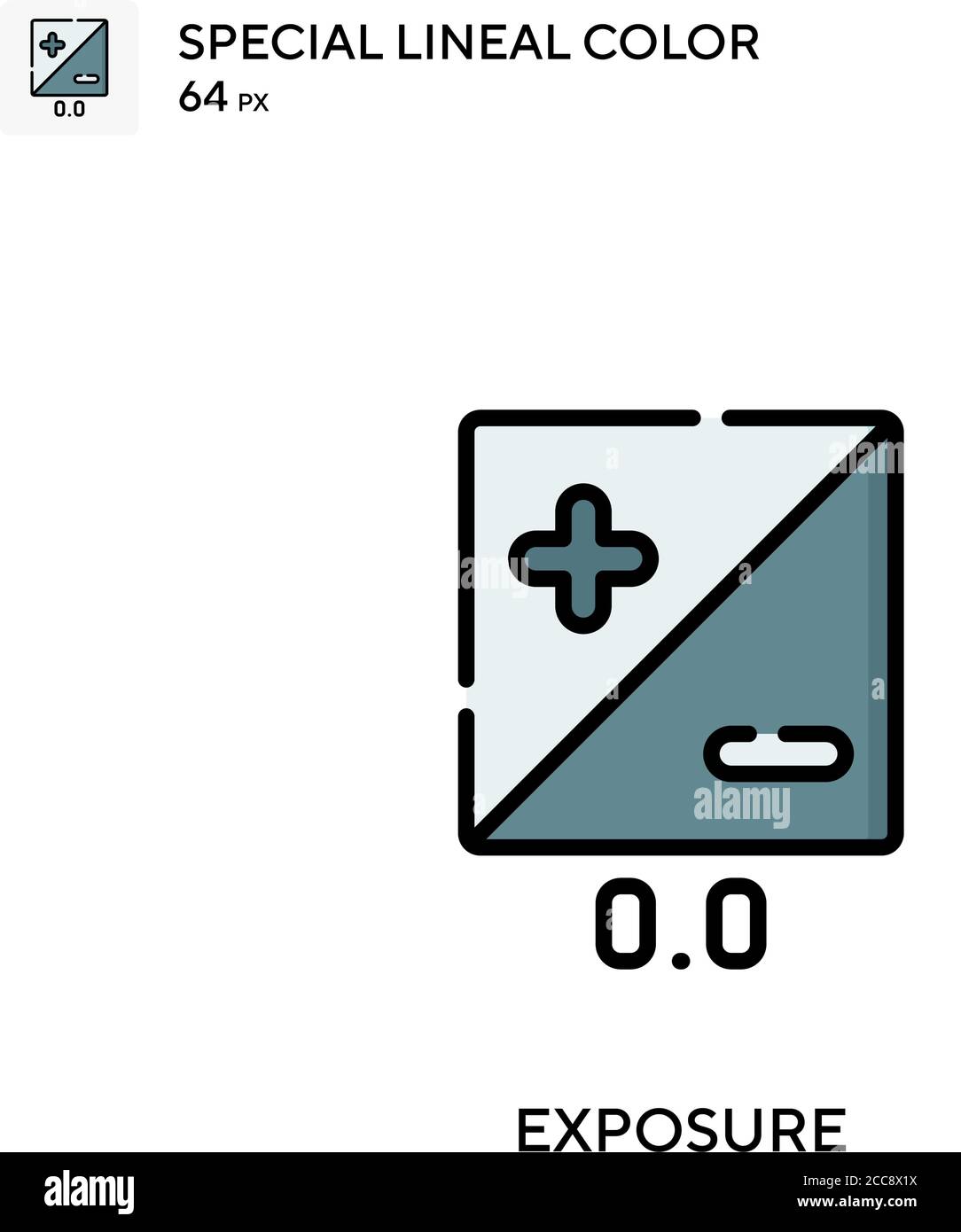 Exposure Special lineal color vector icon. Illustration symbol design ...