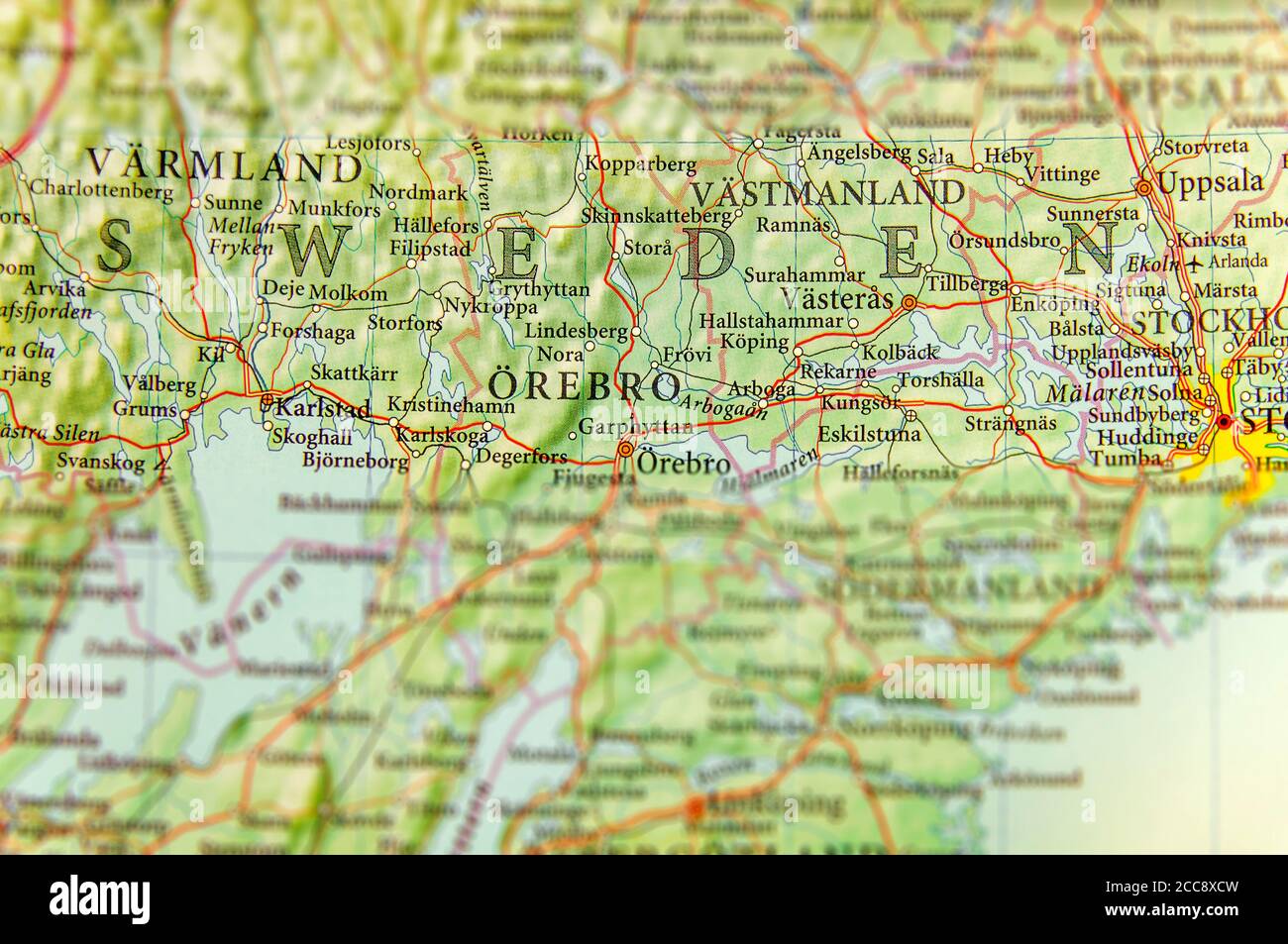 Map of orebro hi-res stock photography and images - Alamy