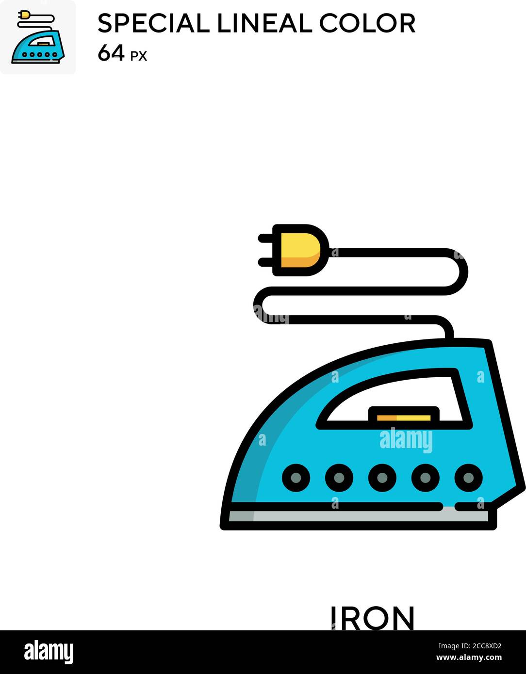 Iron Special lineal color vector icon. Illustration symbol design ...