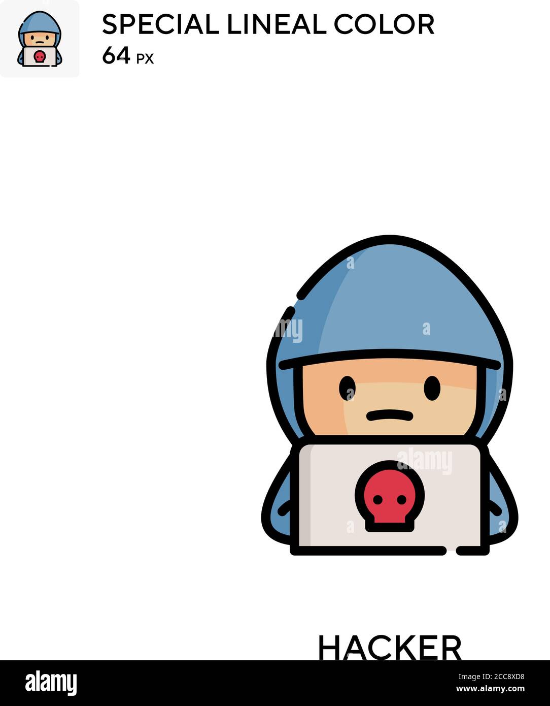 Hacker Special Lineal Color Vector Icon Illustration Symbol Design Template For Web Mobile Ui