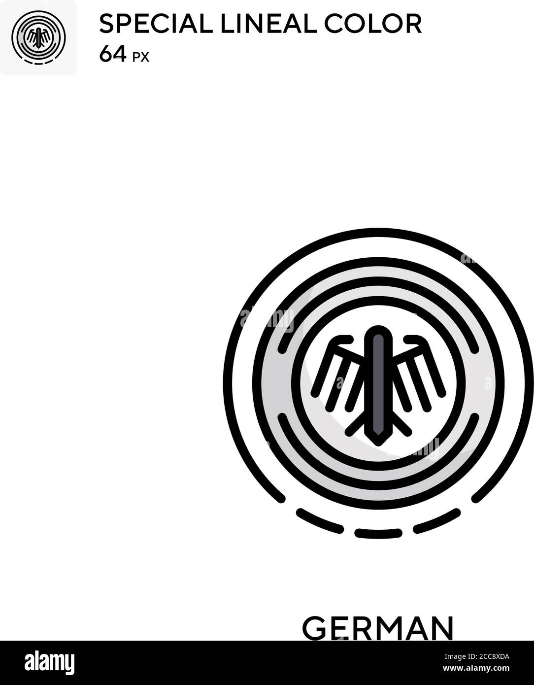 German Special lineal color vector icon. Illustration symbol design ...