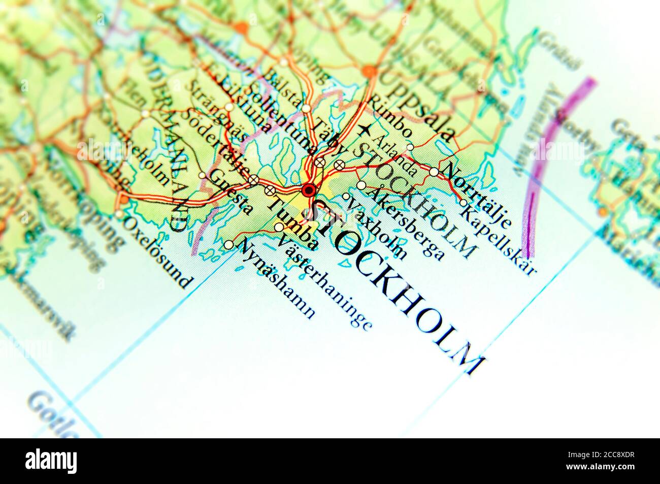 Map stockholm capital city sweden hi-res stock photography and images ...