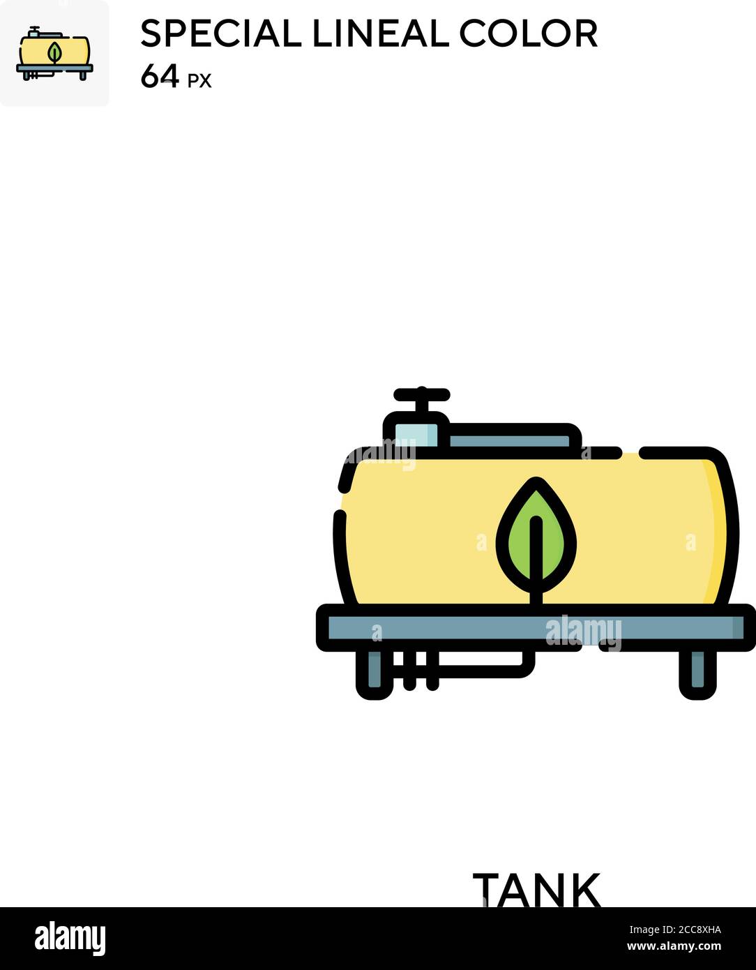 Tank Special lineal color vector icon. Illustration symbol design ...