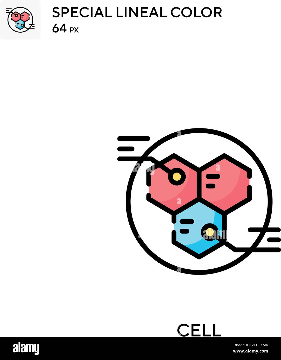 Cell Special lineal color vector icon. Illustration symbol design ...