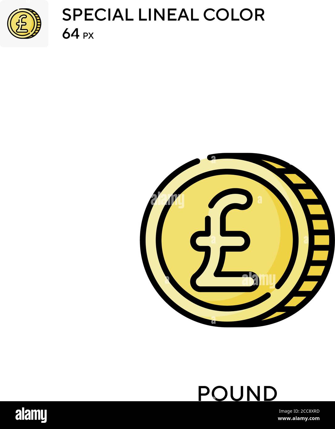 British new pound coin Stock Vector Images - Alamy