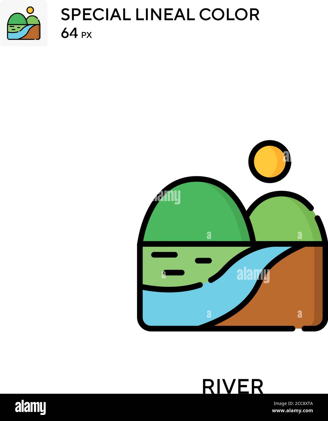 Forest river aerial view Cut Out Stock Images & Pictures - Alamy