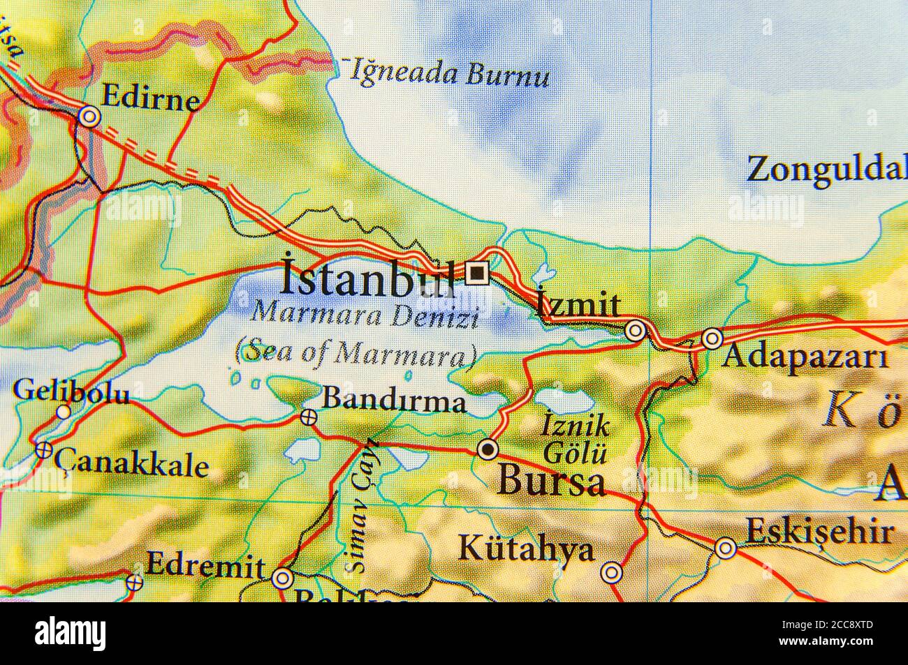 Istanbul Turkey Europe Map