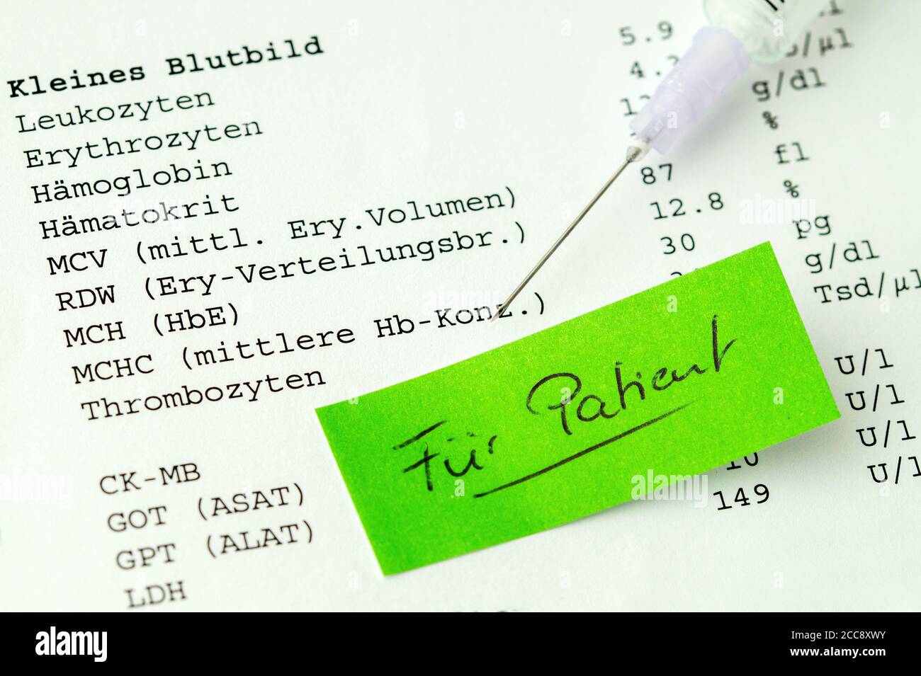 Blutbild hi-res stock photography and images - Alamy