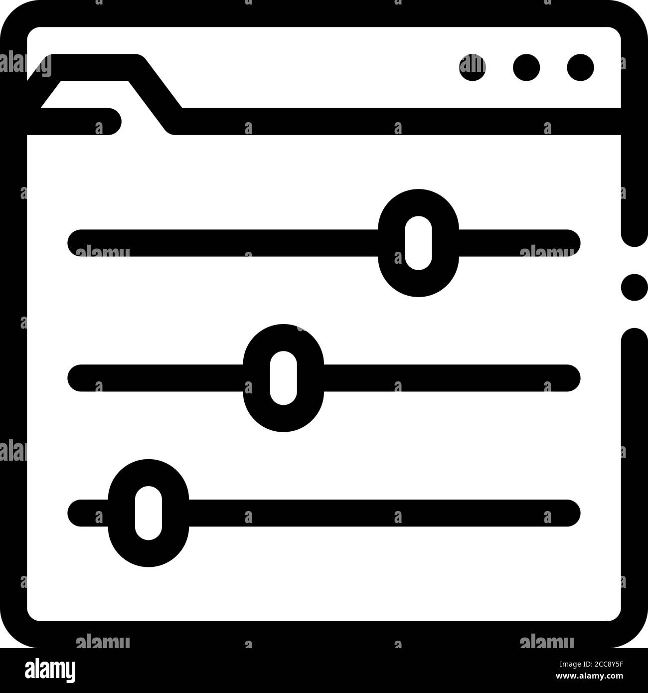 color rgb setting icon vector outline illustration Stock Vector Image ...