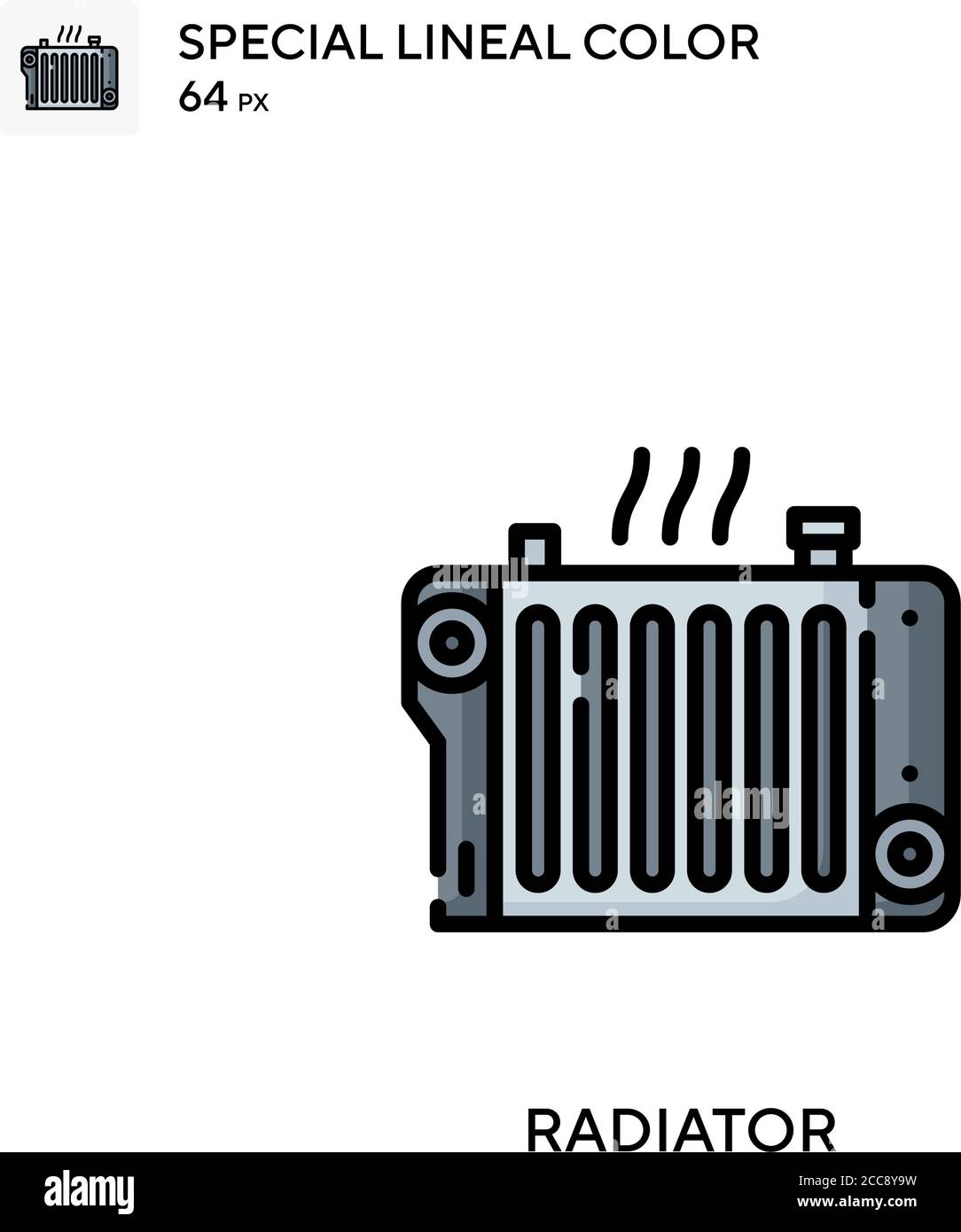 Radiator Special lineal color vector icon. Illustration symbol design ...