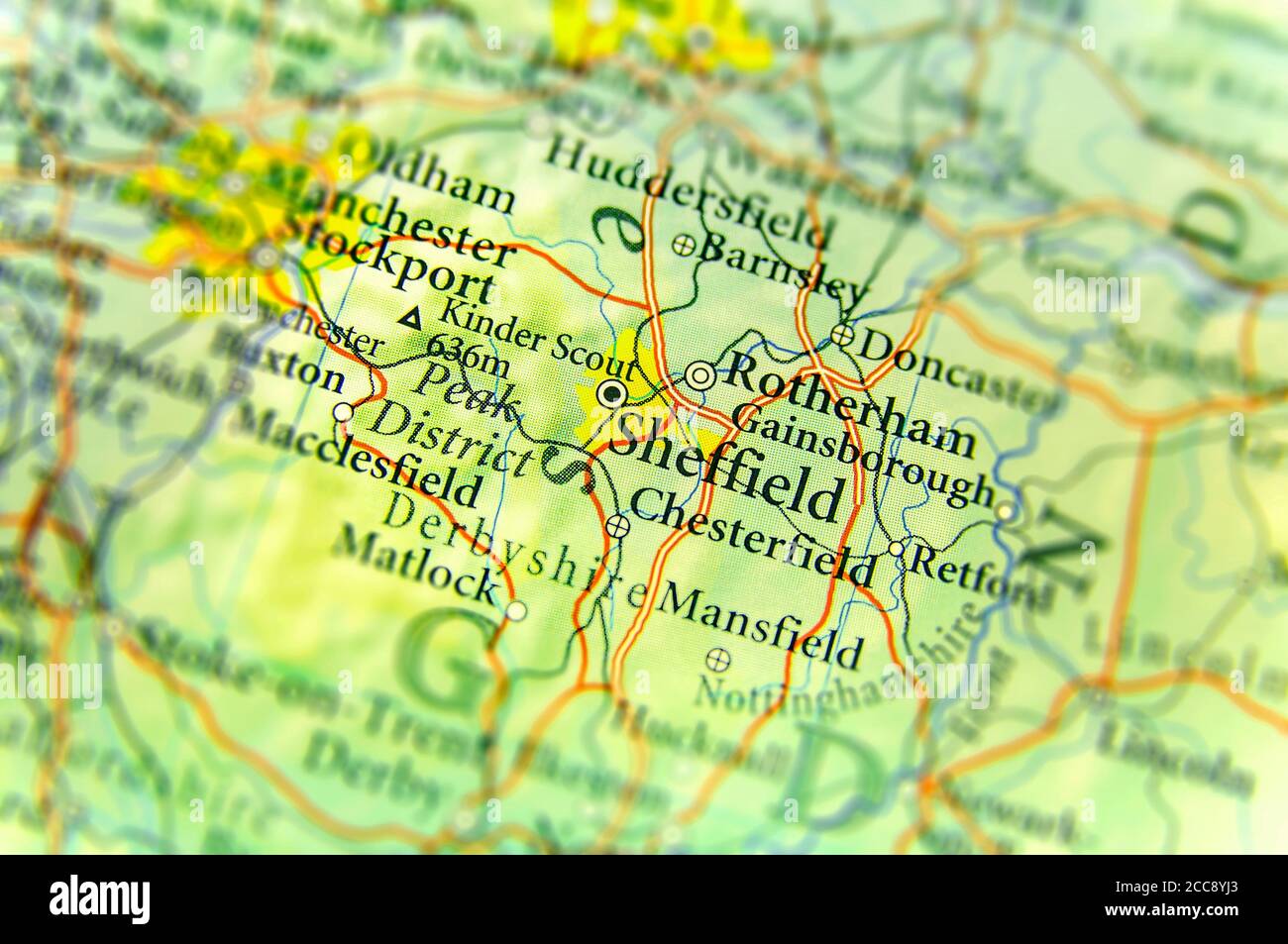 Rotherham map hi-res stock photography and images - Alamy