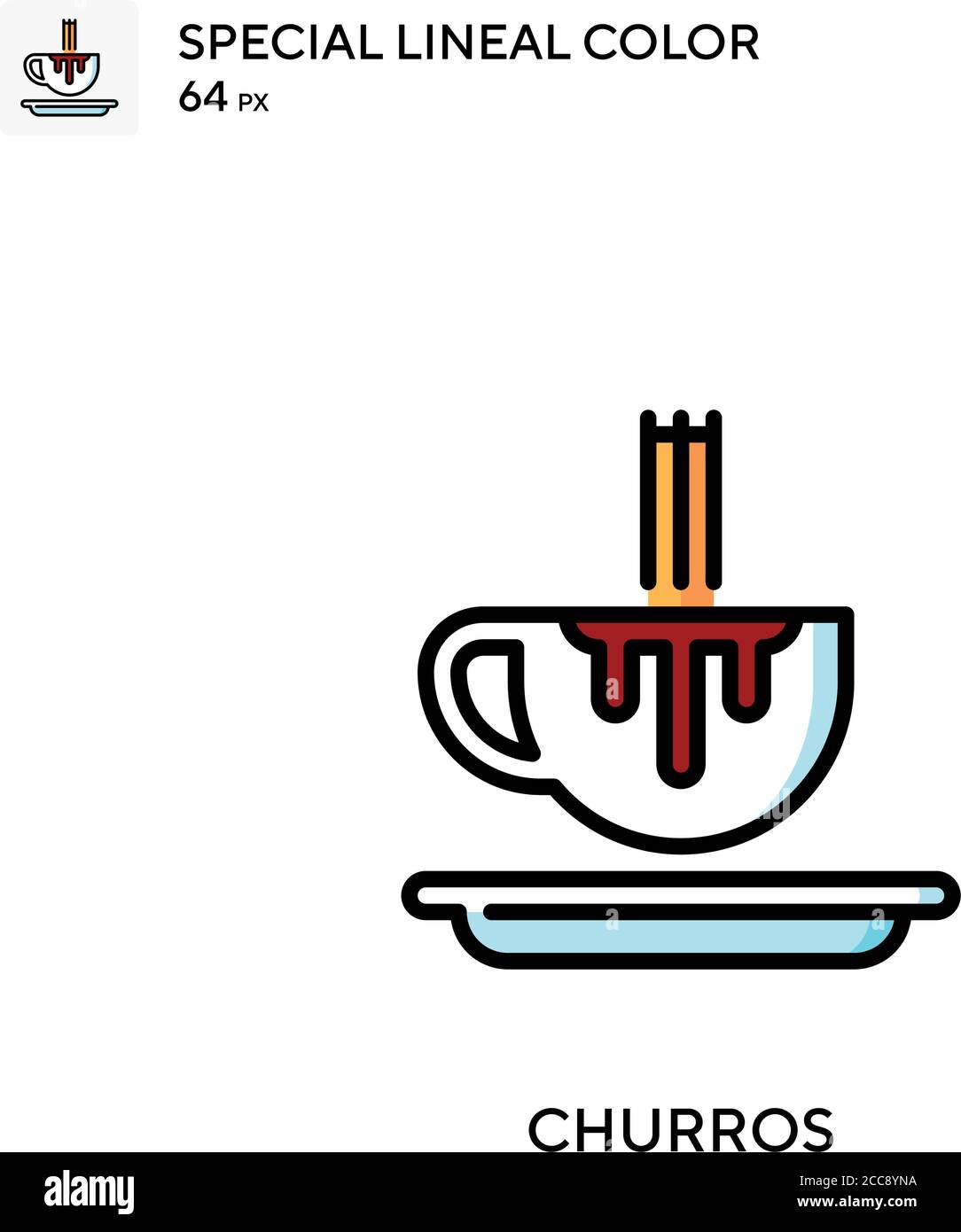 Churros vector vectors Cut Out Stock Images & Pictures - Alamy