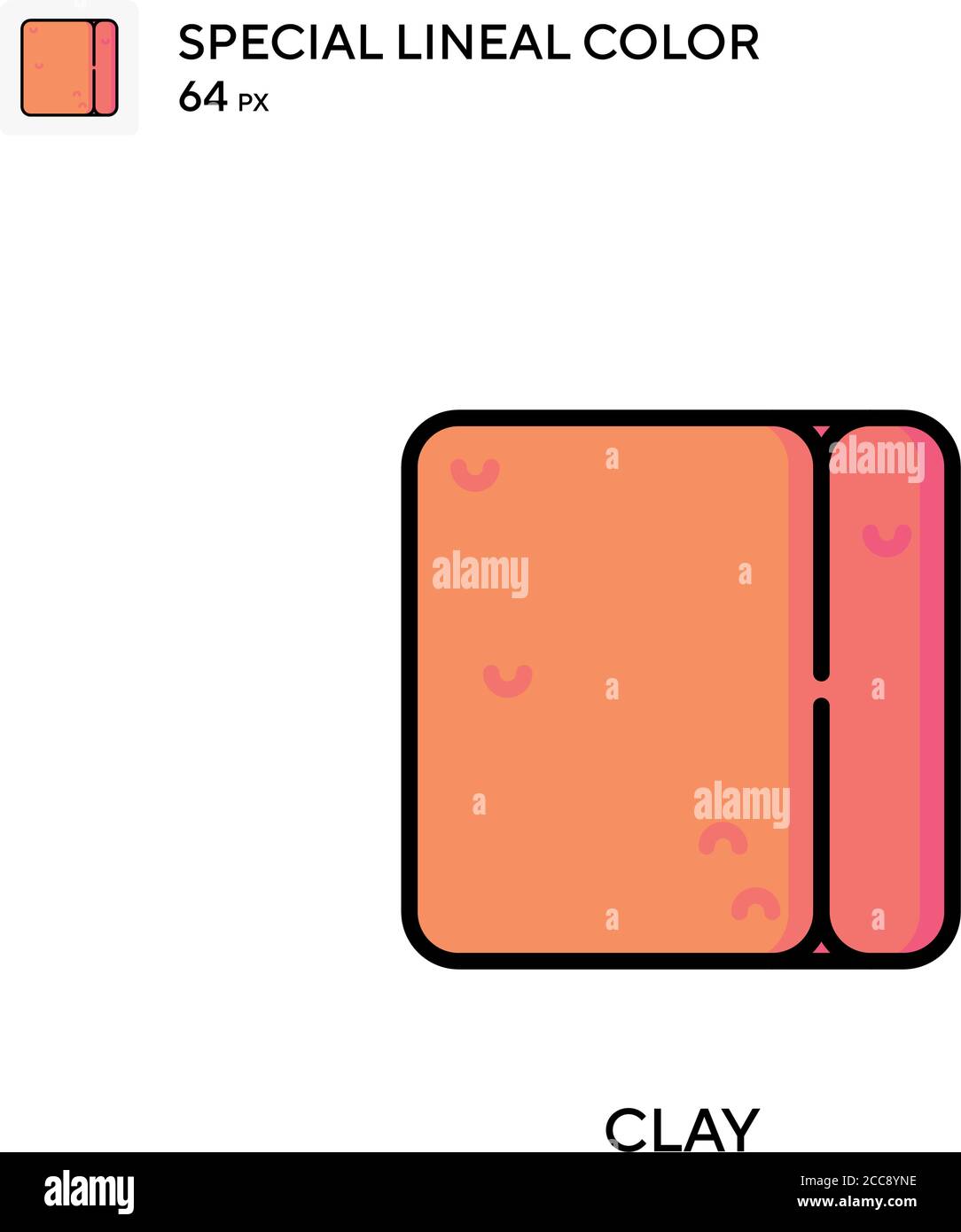 Clay Special lineal color vector icon. Illustration symbol design ...