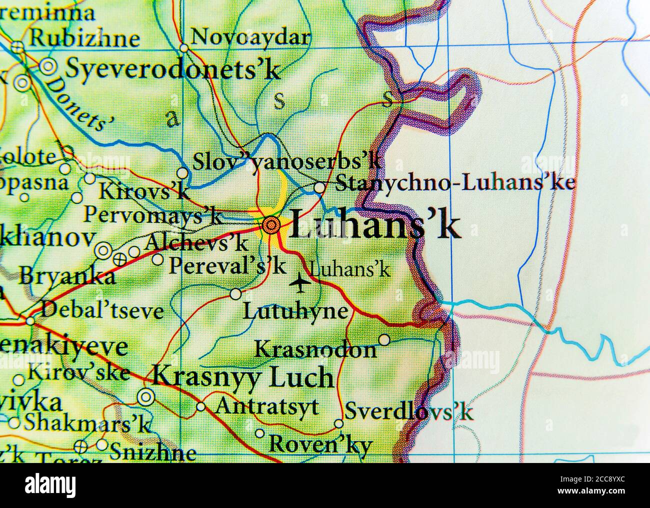 Map of luhansk hi-res stock photography and images - Alamy