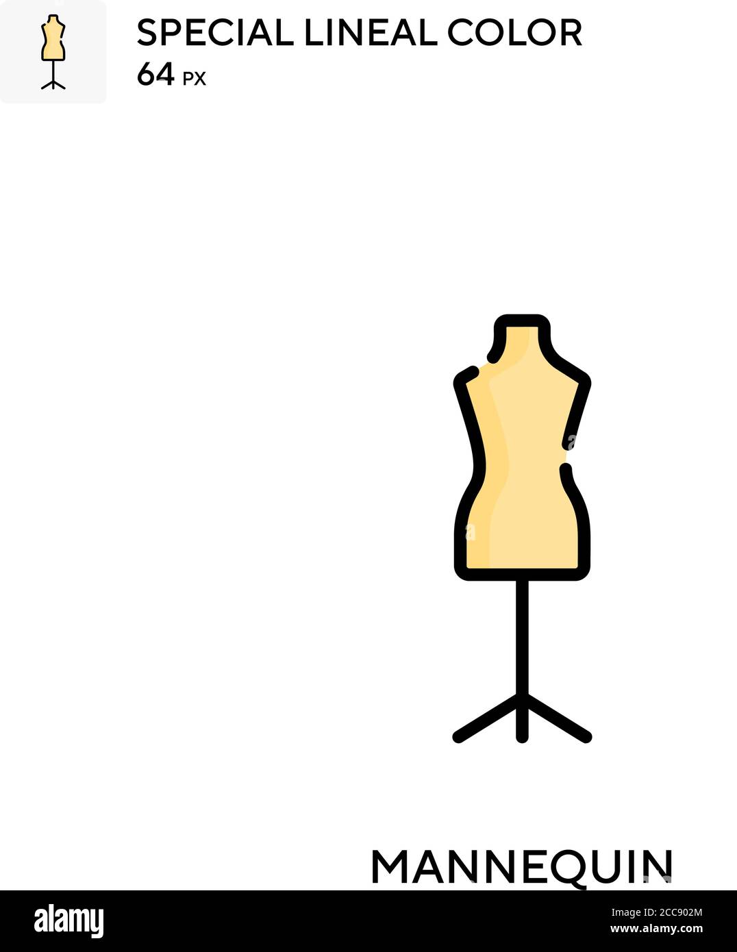 Mannequin Special lineal color vector icon. Illustration symbol design ...
