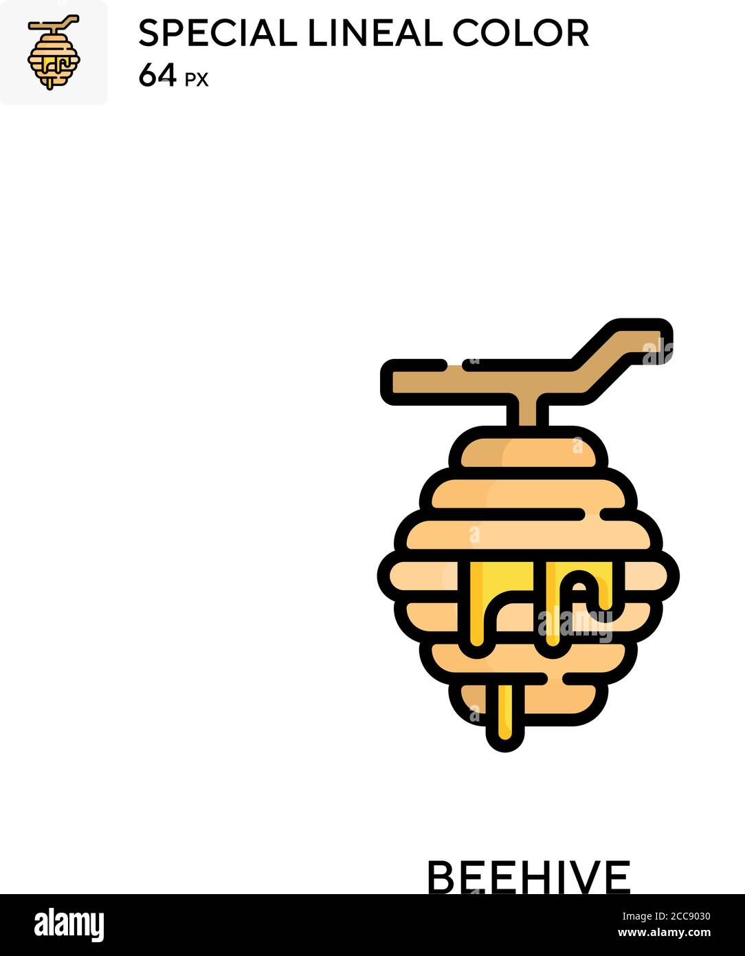 Beehive Special lineal color vector icon. Illustration symbol design ...
