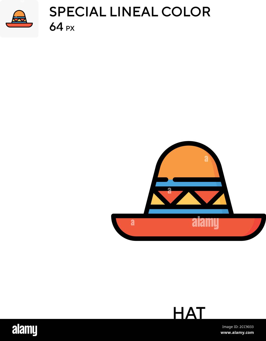 Hat Special lineal color vector icon. Illustration symbol design ...