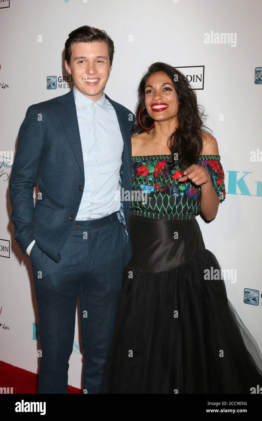 LOS ANGELES - APR 5: Nick Robinson, Rosario Dawson at the Krystal ...